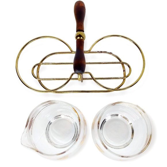 Libbey | Dining | Vintage Libbey Frosted Glass Sugar Creamer Caddy Set ...